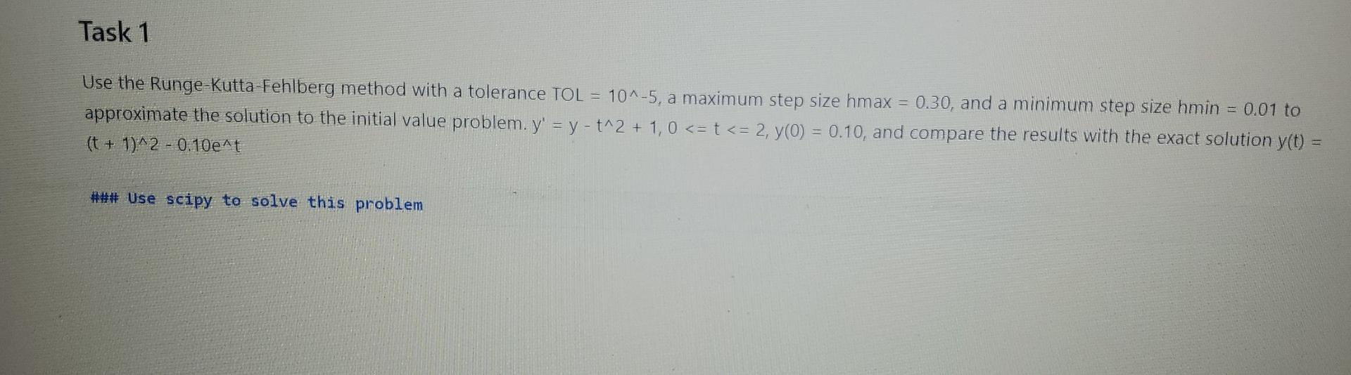 Solved es =k6, Runge-Kutta-Fehlberg Method One popular | Chegg.com