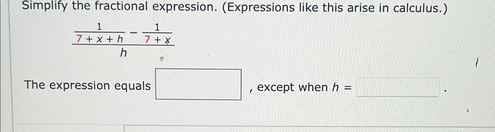 Solved Simplify the fractional expression. (Expressions like | Chegg.com