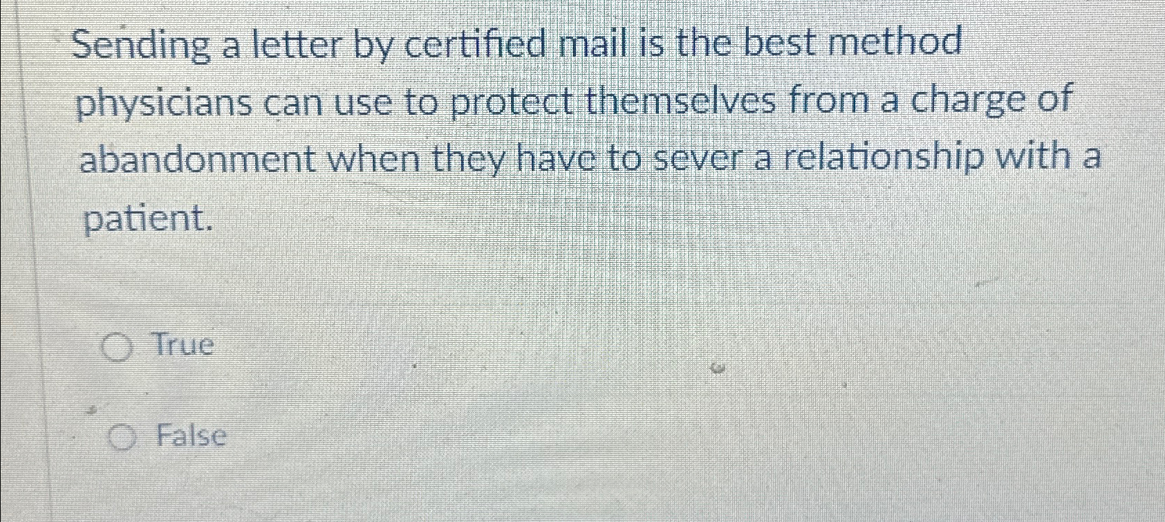Solved Sending a letter by certified mail is the best method | Chegg.com