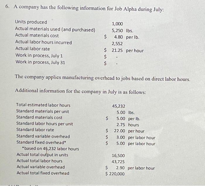 Solved If the company is using a normal costing system, | Chegg.com