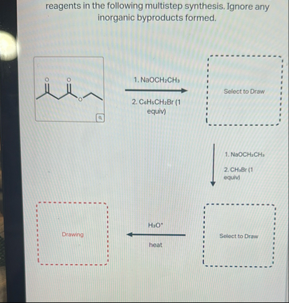 Solved reagents in the following multistep synthesis. Ignore | Chegg.com
