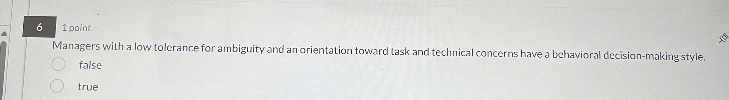 Solved 61 ﻿pointManagers with a low tolerance for ambiguity | Chegg.com