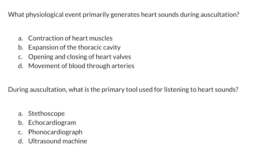Solved What physiological event primarily generates heart | Chegg.com