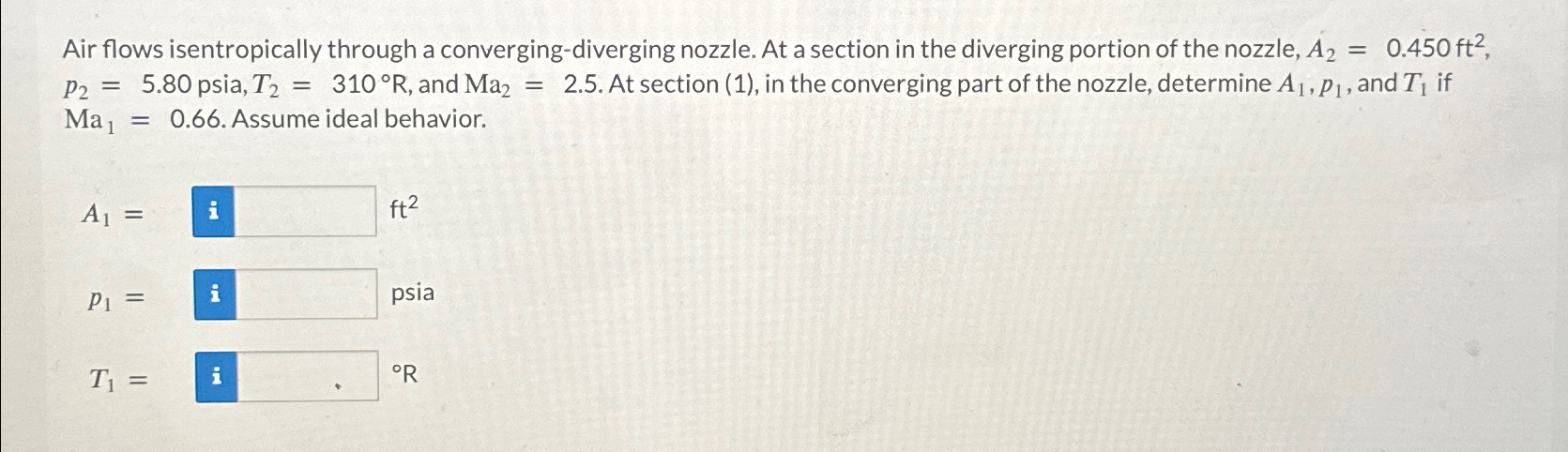 Solved Air flows isentropically through a | Chegg.com