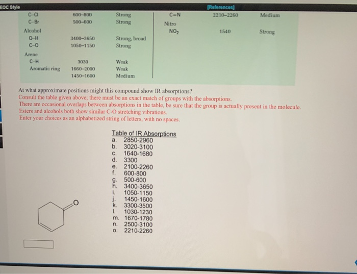 Solved EOC Style (References) 2210-2260 600-800 500-600 | Chegg.com