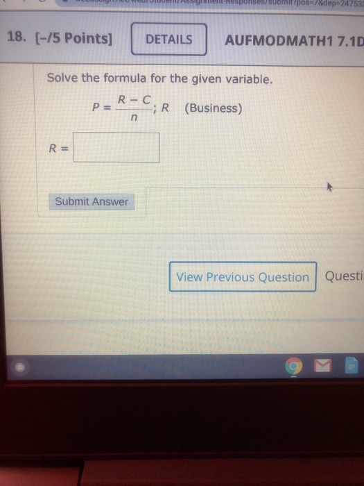 Solved lomit poss/&dep=24753 18. [-15 Points] DETAILS | Chegg.com