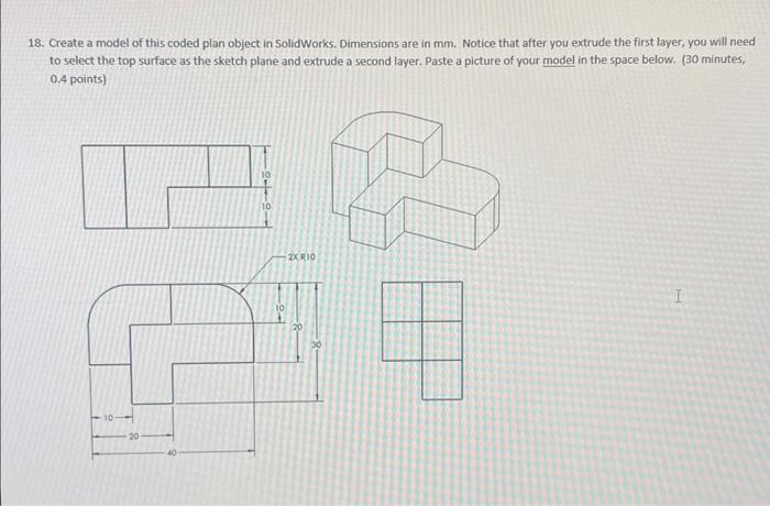 Solved 18. Create a model of this coded plan object in | Chegg.com