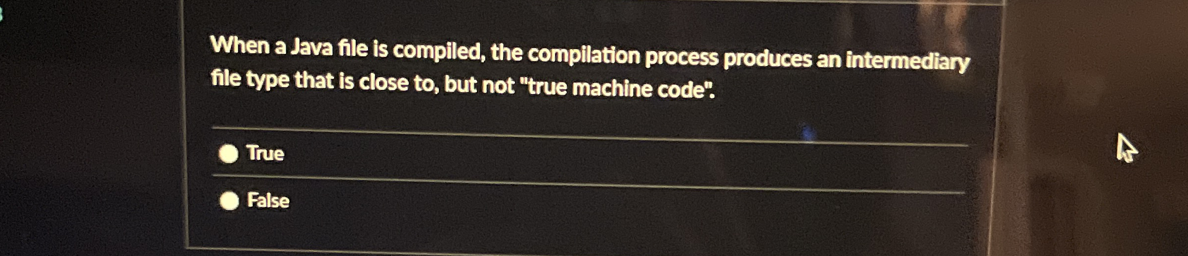 Solved When a Java file is compiled, the compilation process | Chegg.com