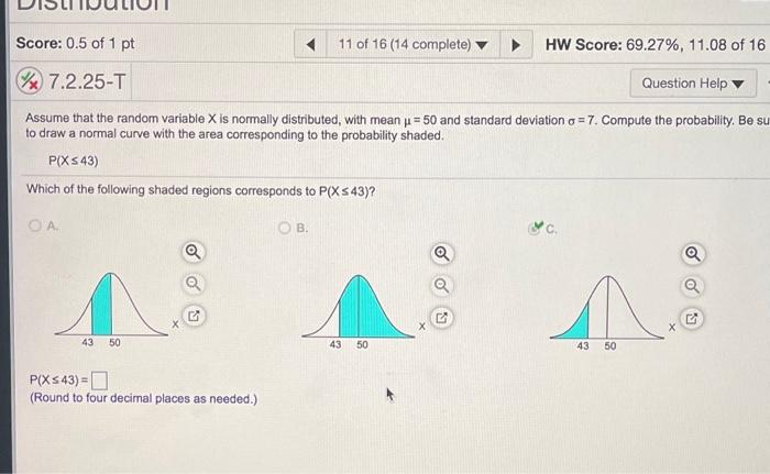 Solved Homework: 7.2 Applications of the Normal Distribution | Chegg.com