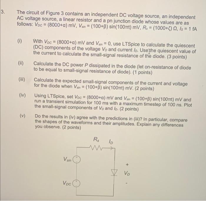 Solved 3. The circuit of Figure 3 contains an independent DC | Chegg.com
