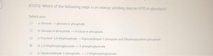 Solved (CLO5) Which of the following steps is an | Chegg.com
