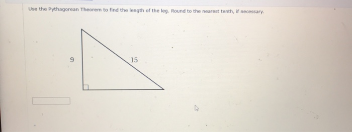 Solved Use the Pythagorean Theorem to find the length of the | Chegg.com