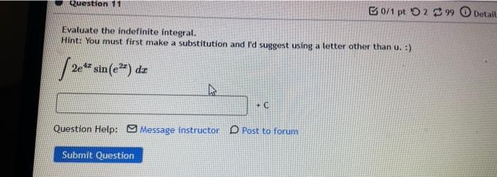 Solved Evaluate the indefinite integral. Hint: You must | Chegg.com