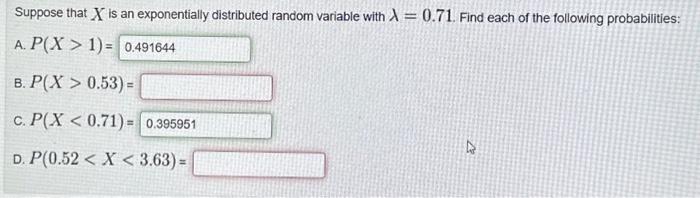 Solved Suppose that X is an exponentially distributed random | Chegg.com