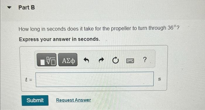 Solved An airplane propeller is rotating at | Chegg.com