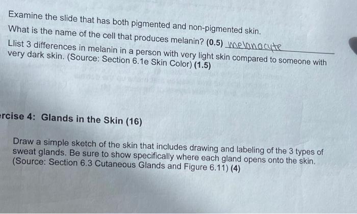 Solved Examine the slide that has both pigmented and | Chegg.com