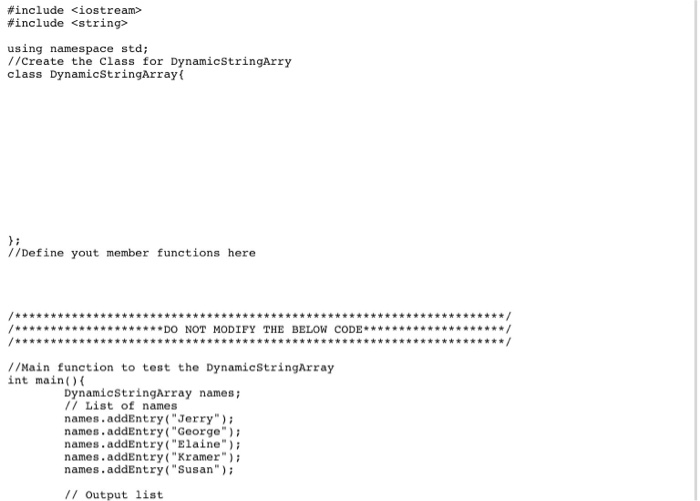Solved 2 Coding Problem 1 90 Pts The Problem With Dynamic 
