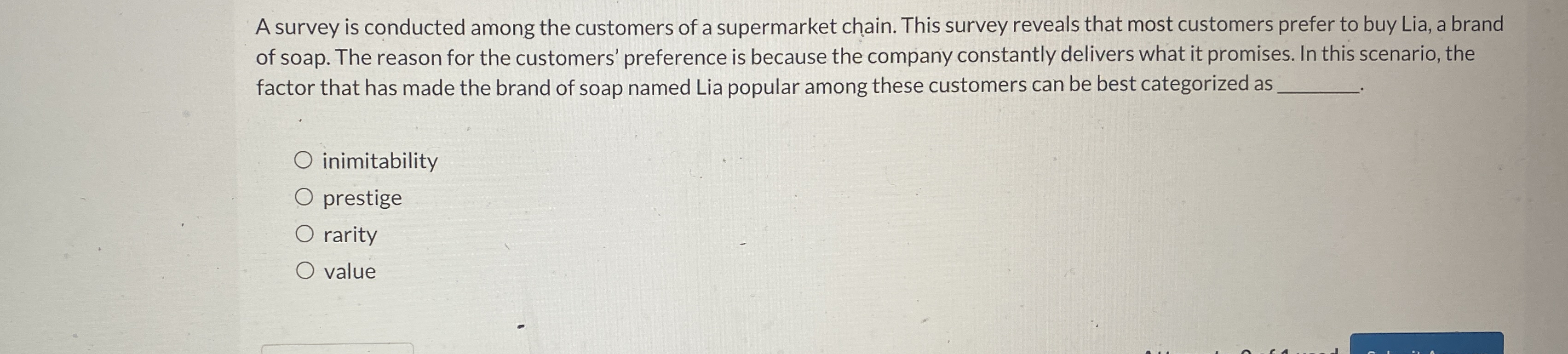 Solved A survey is conducted among the customers of a | Chegg.com