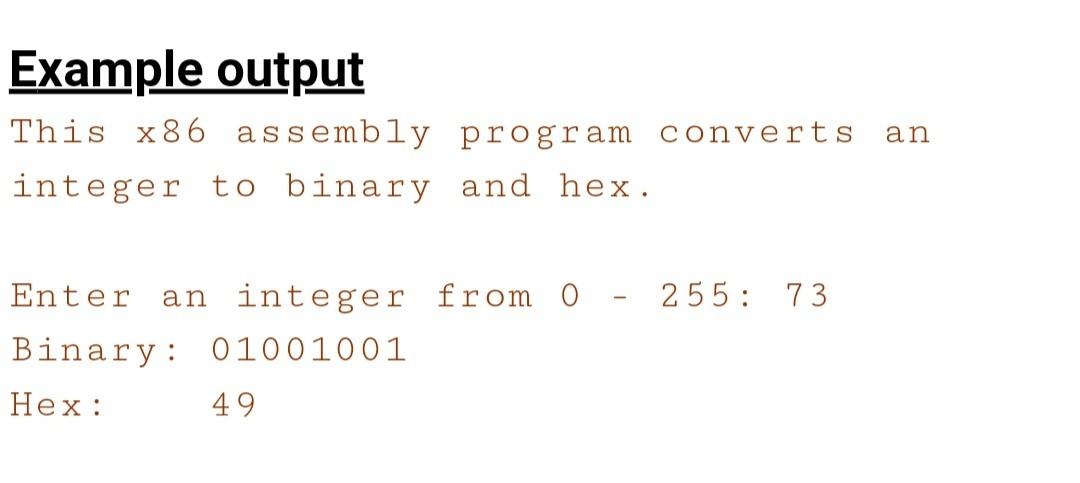 Solved 4.4 0171 Using the flat assembler (fasm), write a | Chegg.com