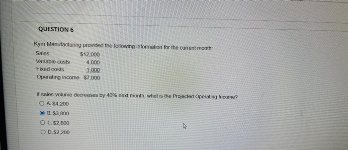 Solved Kym Manufacturing provided the following information | Chegg.com