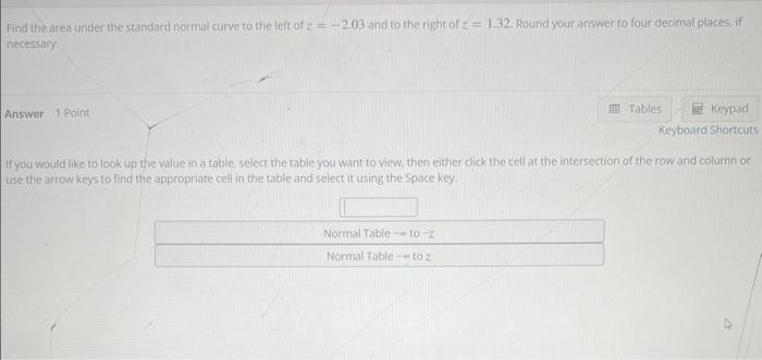 Solved Find the area under the standard normal curve to | Chegg.com