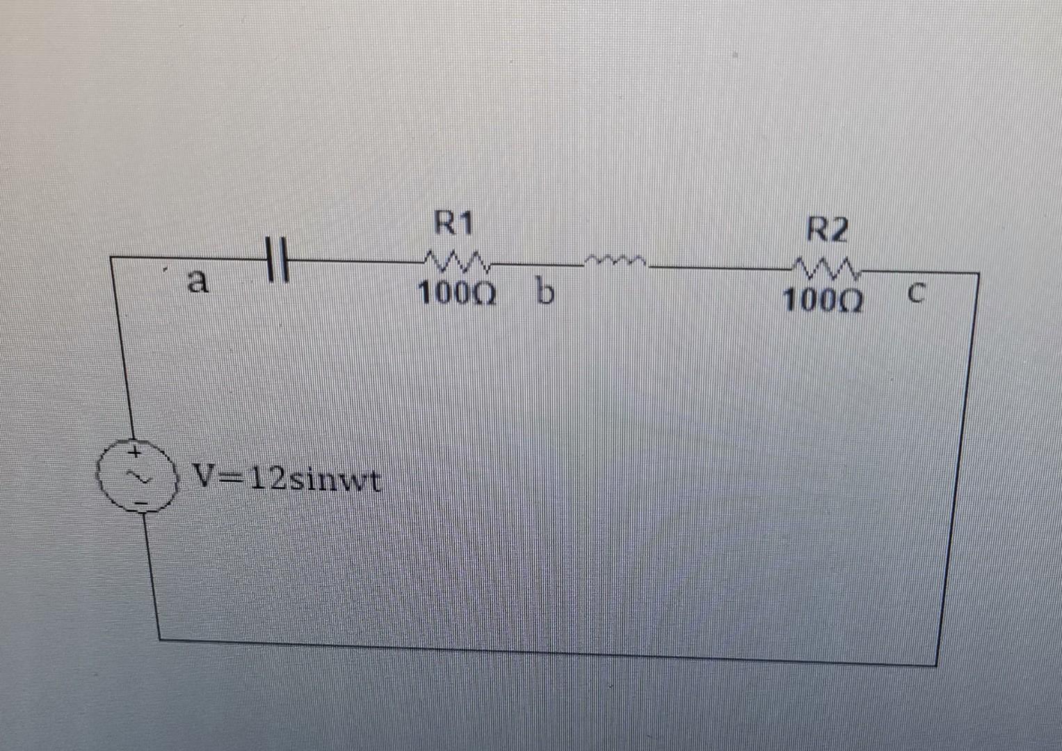 "In the given circuit, if the maximum voltage between | Chegg.com
