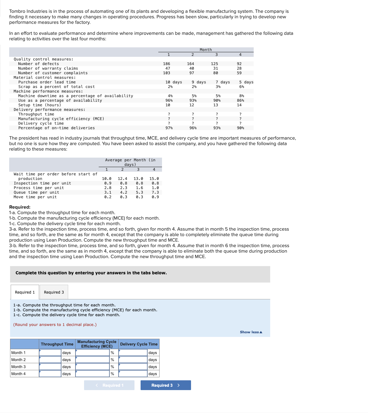 Solved Tombro Industries is in the process of automating one | Chegg.com