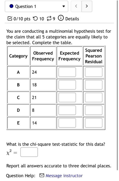 Solved Question 1 > 0/10 pts 5 10 39 Details You are | Chegg.com