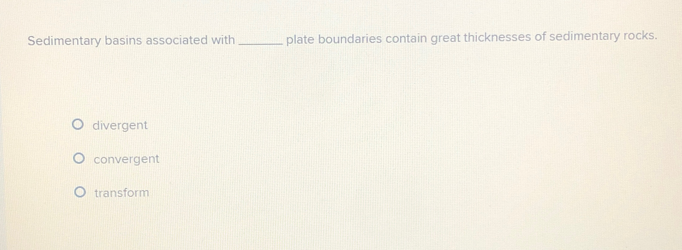 Solved Sedimentary basins associated withplate boundaries | Chegg.com