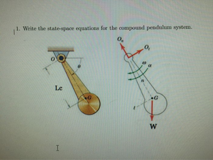 Solved 1 Write The State Space Equations For The Compound
