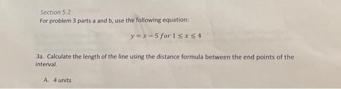 Solved Section 5.2 For problem 3 parts a and b, use the | Chegg.com