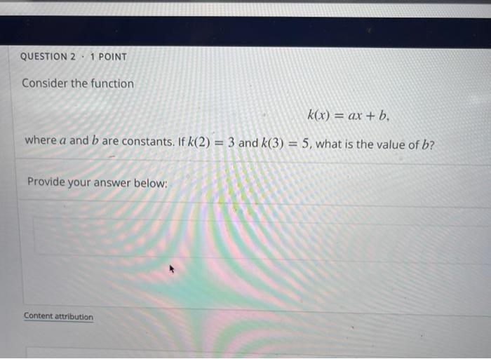 Solved Consider The Function K X Ax B Where A And B Are
