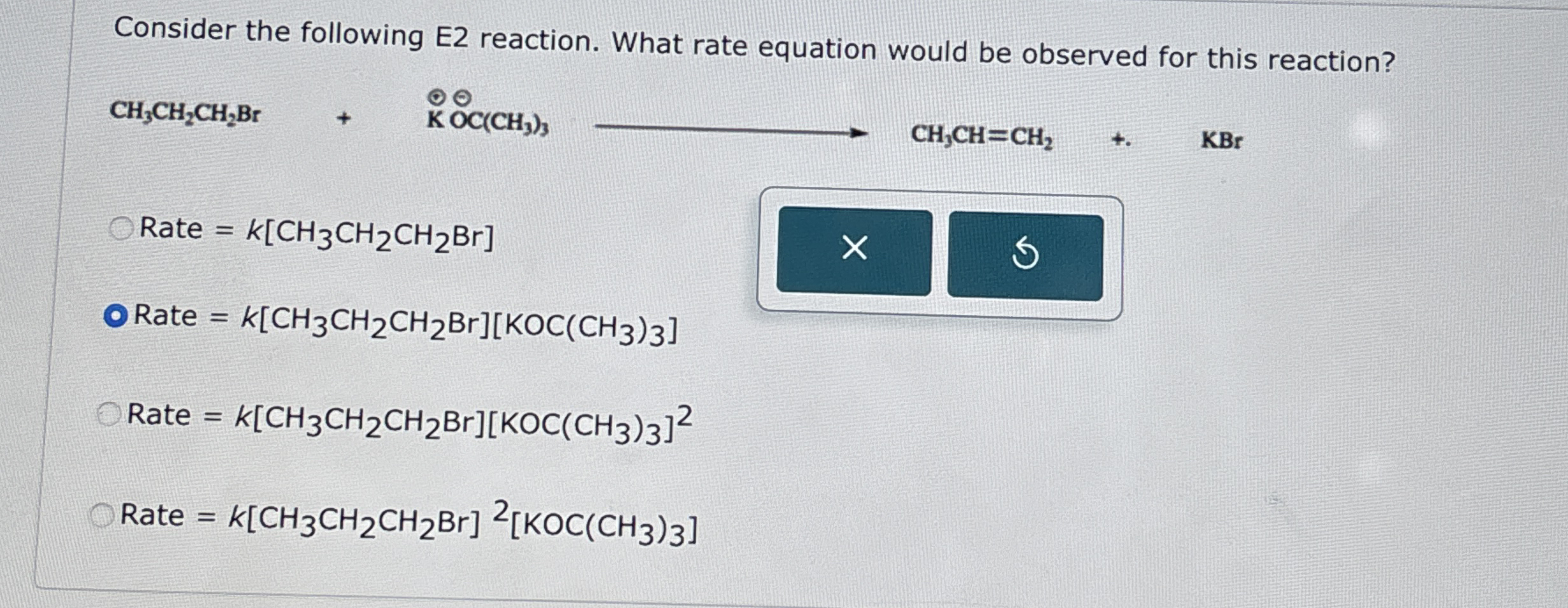 Solved Consider the following E2 ﻿reaction. What rate | Chegg.com