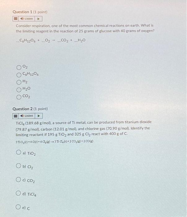 Consider respiration, one of the most common chemical | Chegg.com