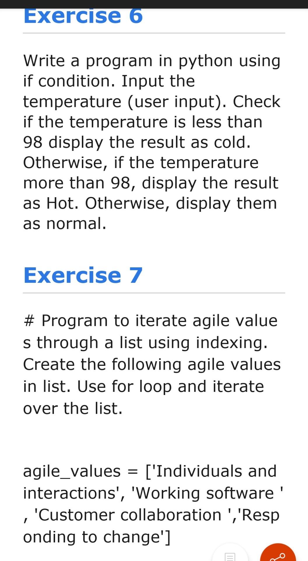 Solved 1. Create 3 favorite things you like, using mulitline | Chegg.com