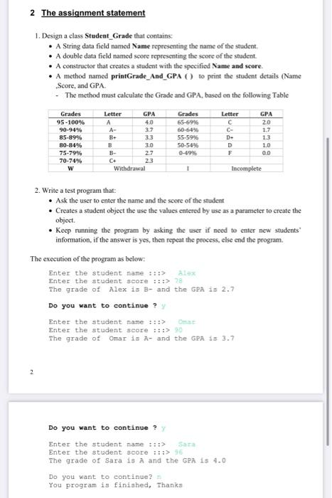 Assignment 1 Object Oriented Programming CPE2315. 1 | Chegg.com
