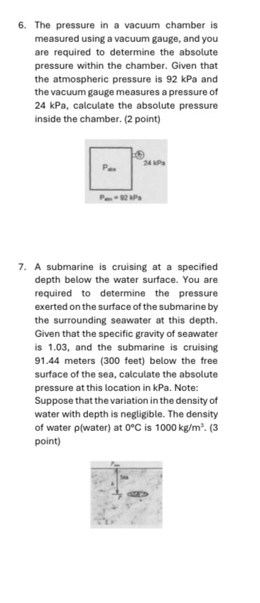 The pressure in a vacuum chamber is measured using a | Chegg.com
