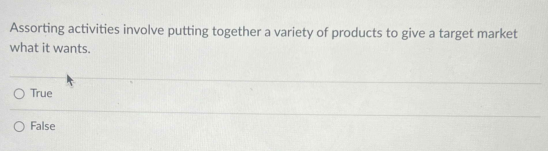 Solved Assorting activities involve putting together a | Chegg.com