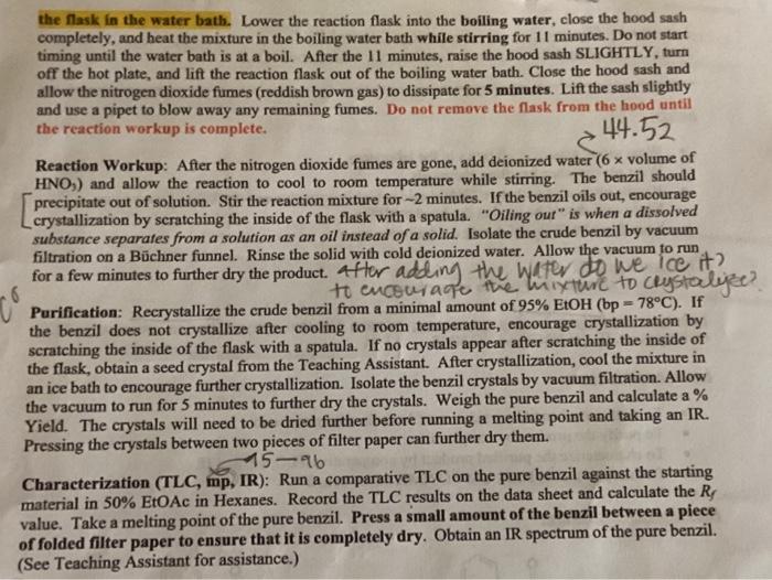 Solved 1. What structural features make benzil yellow and | Chegg.com