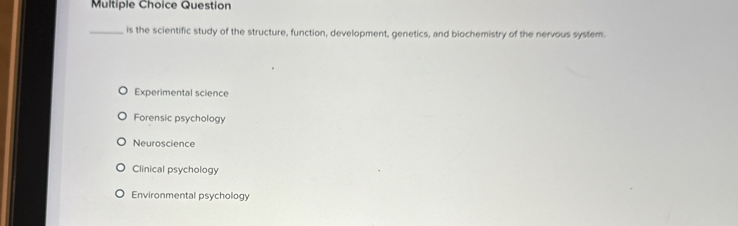 Solved Multiple Choice Question is the scientific study of | Chegg.com