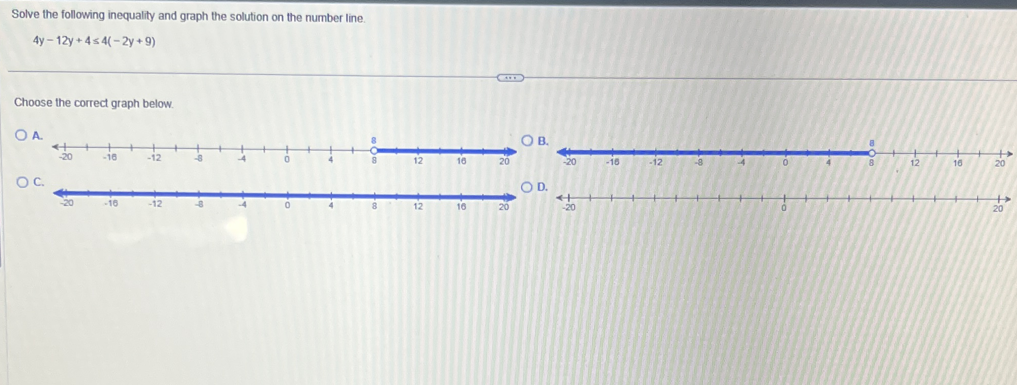 Solved Solve the following inequality and graph the solution | Chegg.com