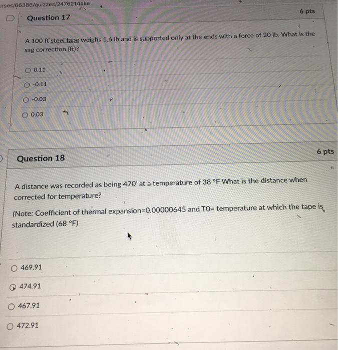 Solved Question 19 6 pts . The following BS and FS were | Chegg.com