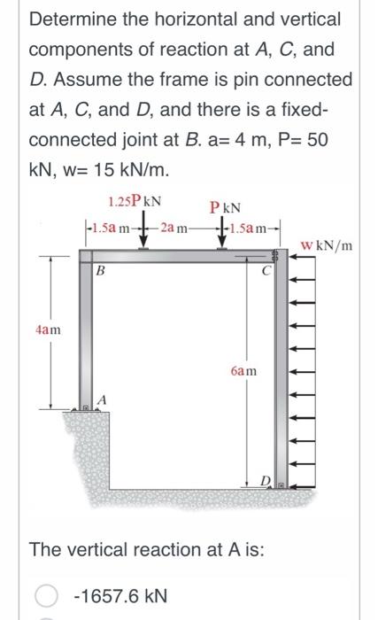 Solved Determine the horizontal and vertical components of | Chegg.com