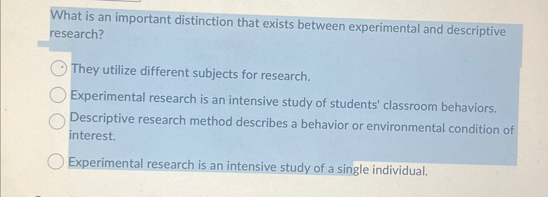 Solved What is an important distinction that exists between | Chegg.com