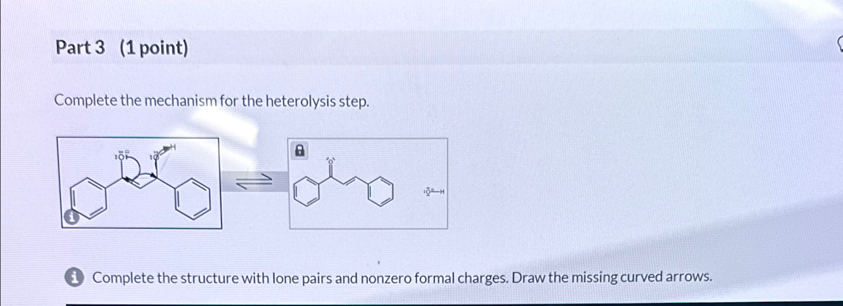 Solved Part 3 (1 ﻿point)Complete the mechanism for the | Chegg.com
