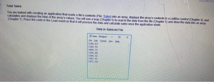 Solved using visual studio 2019. my listbox is named lstData | Chegg.com