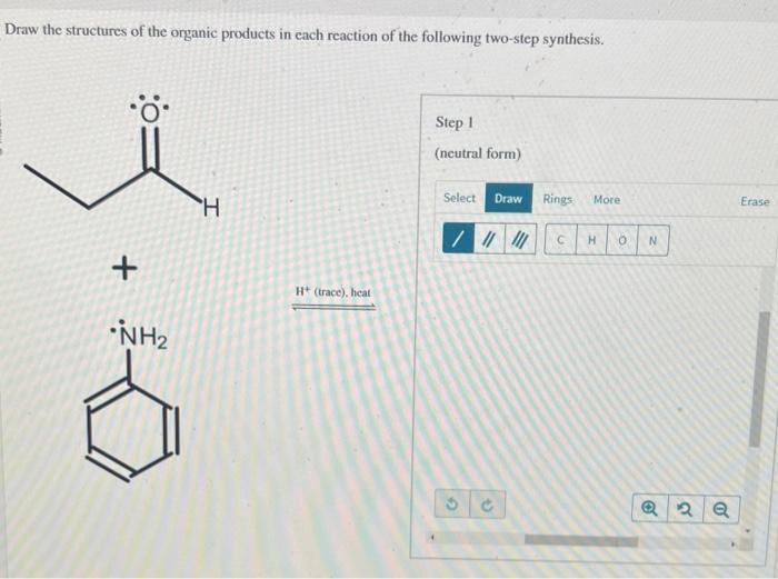 Solved Draw the structures of the organic products in each | Chegg.com