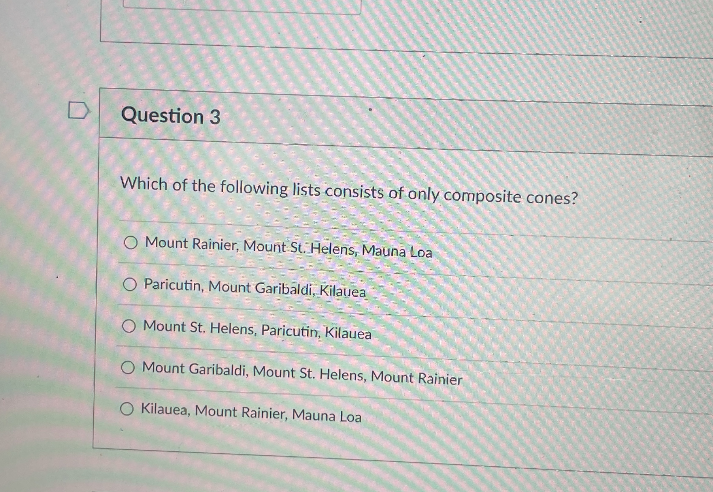 Solved Question 3Which of the following lists consists of | Chegg.com