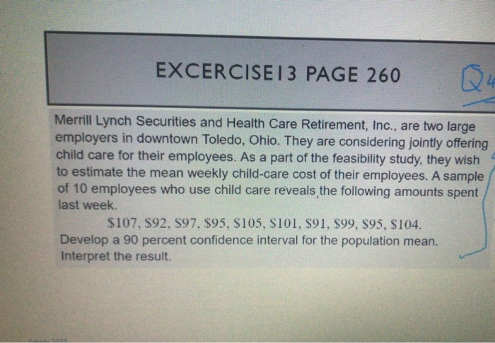 Solved EXCERCISEI3 PAGE 260 Merrill Lynch Securities and | Chegg.com