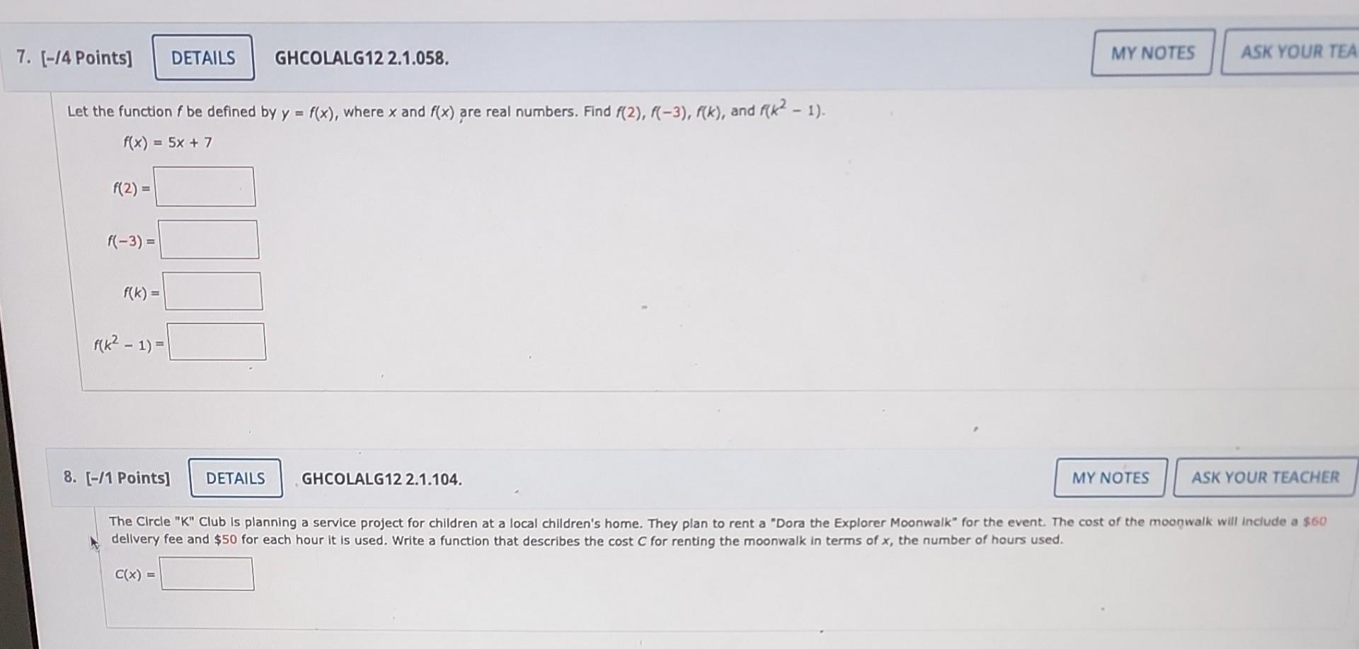 Solved Assume that all variables represent real numbers. | Chegg.com